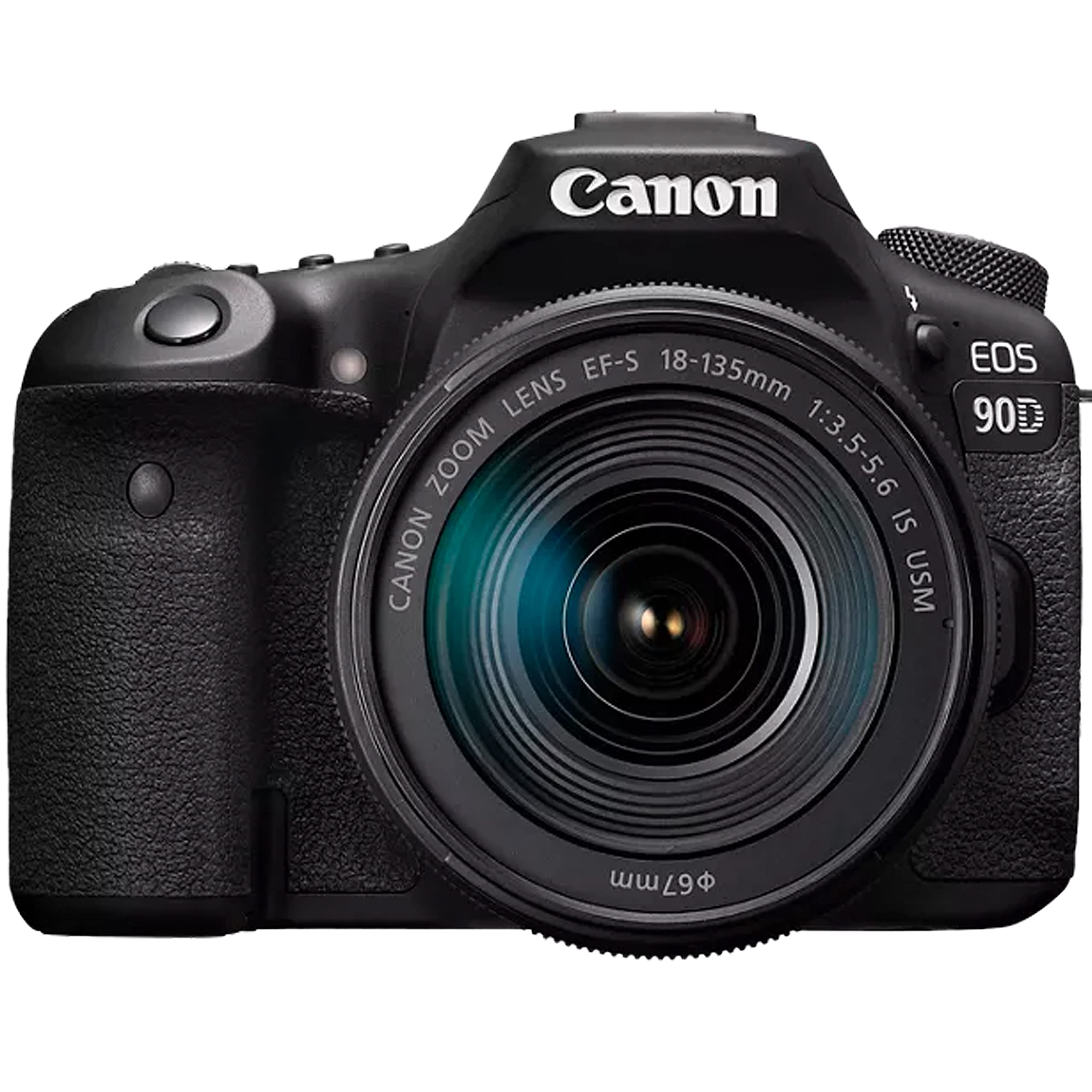 Canon EOS Rebel 90D DSLR Camera w/EF-S 18-135mm f/3.5-5.6 is USM Lens + EF 75-300mm f/4-5.6 III Lens + 2X 64GB Memory + Case + Filters + Tripod + More (35pc Bundle)