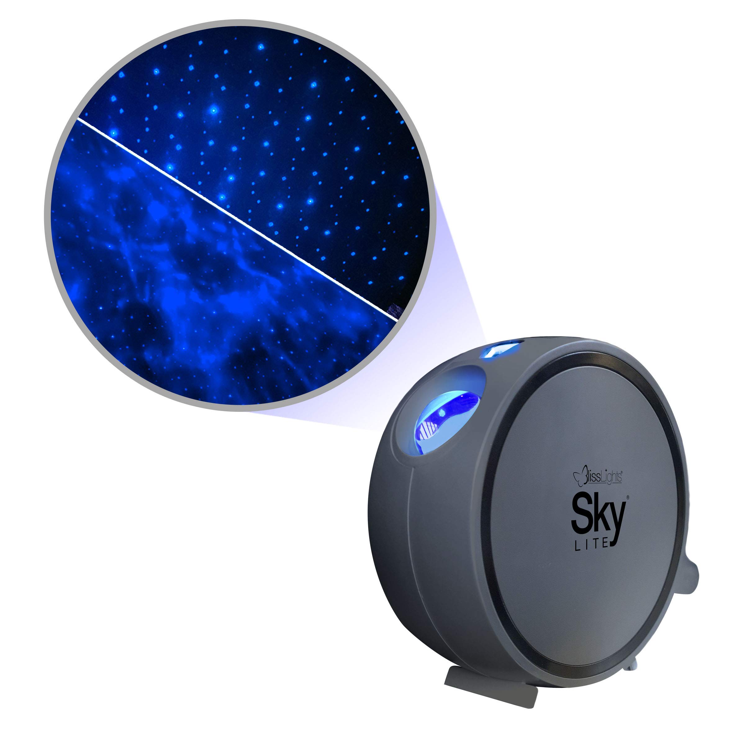 BlissLights Sky Lite - LED Laser Star Projector, Galaxy Lighting, Nebula Lamp (Blue Stars)