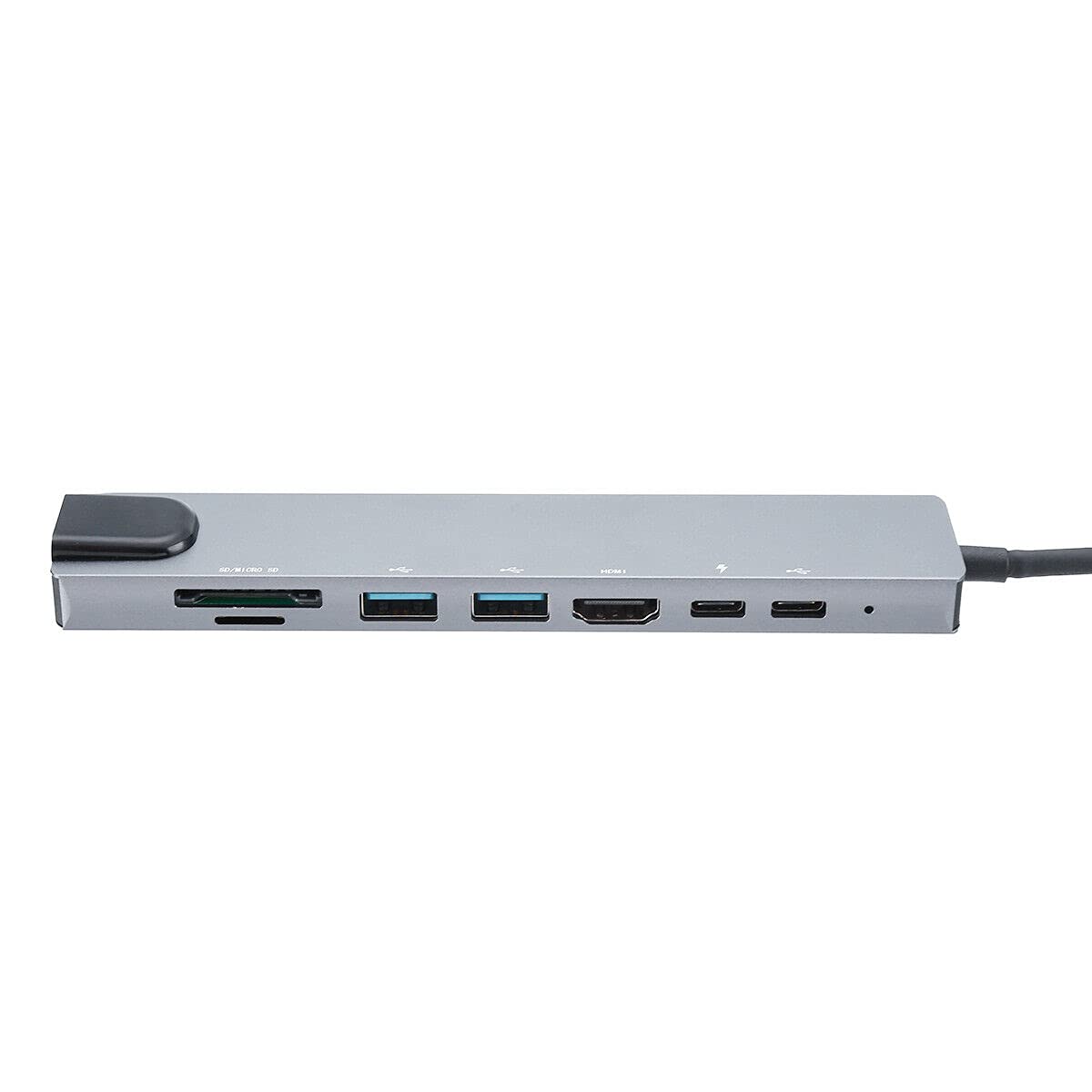 SANOXY 8 in1 USB C to Type C USB 3.0 Hub 4K HDMI Ethernet Micro SD/TF Card Adapter Dock
