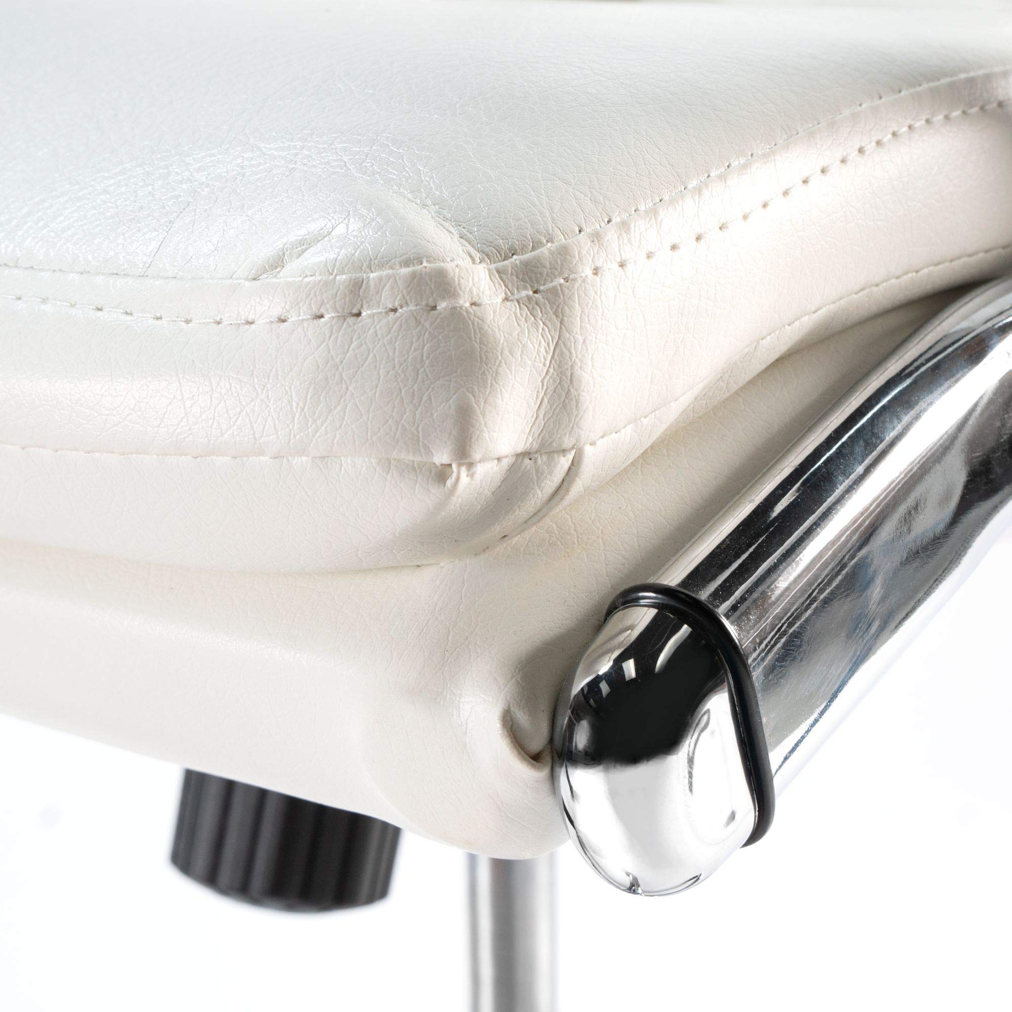 Bush Business Furniture Method High Back Executive Chair, White Leather