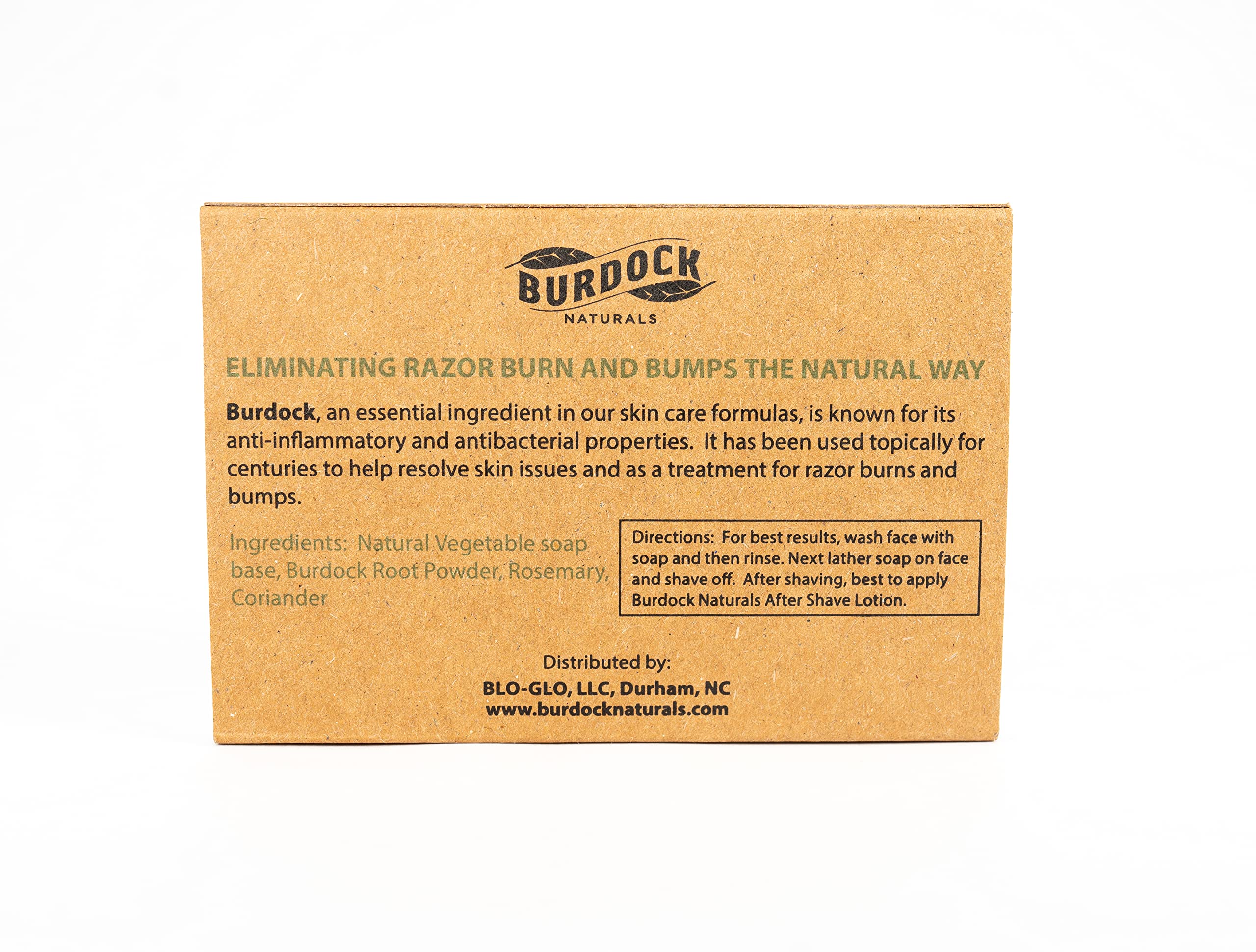 Burdock Naturals Organic Shaving Soap - All natural Shaving cream for razor burn and bumps