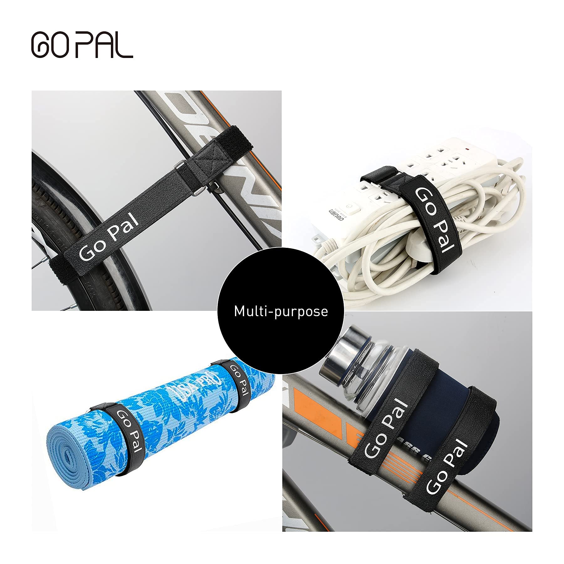 Bike Rack Straps Bike Wheel Stabilizer Straps, Adjustable Bike Storage Straps Keep The Bicycle Wheel from Spinning, 2 Pack