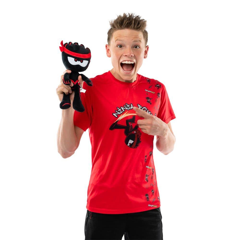 NINJA KIDZ TV Plush Buddy β Payton | 12 Inch Figure | Removable Signature Toy Staff | Collectable | Great Gift & Fun Toy for Kids