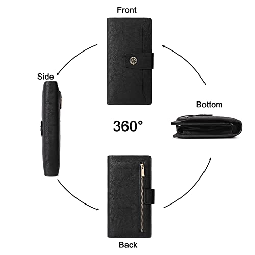 CLUCI Travel Backpack Bundles with Women Wallet