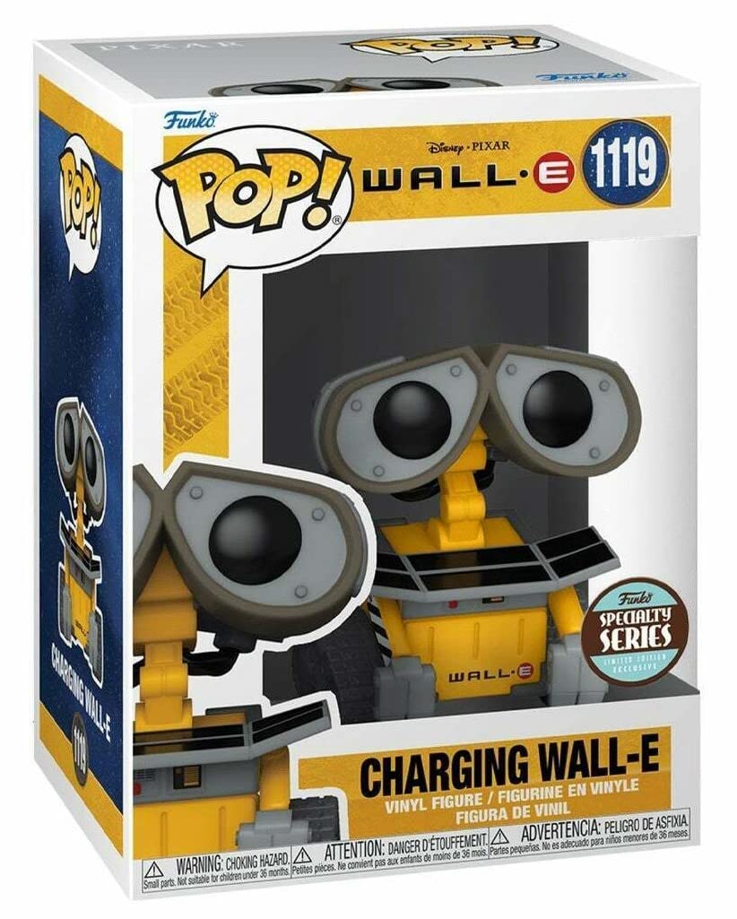 POP Disney Pixar: Charging Wall-E Specialty Series Funko Vinyl Figure (Bundled with Compatible Box Protector Case), Multicolored, 3.75 inches