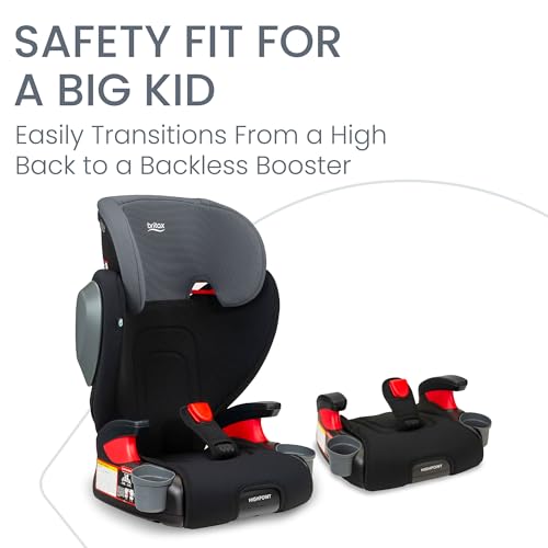 Britax Highpoint 2-Stage Belt-Positioning Booster Car Seat, Teal - Highback and Backless Seat