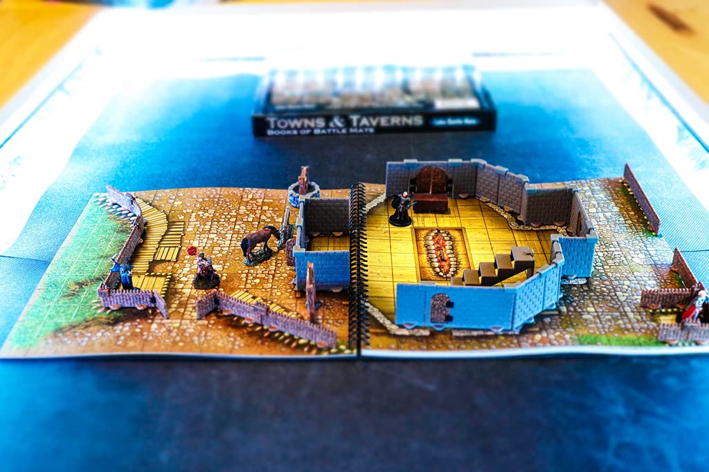 Mini Ruins Dungeon Kit - Dungeon Castle Cavern Terrain for RPGs, Dungeons & Dragons (DND), Pathfinder, War Gaming, and More! - by DCD (21+pcs, 0.6sqft, 4rooms)