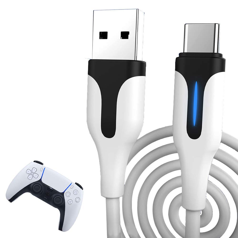 TAACOO USB C Charging Cable for Playstation 5 Controller, PS5 Controller Play and Charge Cable — 4.9FT