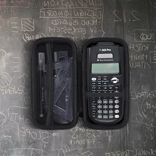 khanka Hard Travel Case Replacement for Texas Instruments TI-30XS MultiView/TI-36X Pro Engineering Scientific Calculator, Case Only (Black)