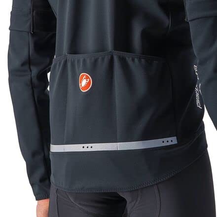 Castelli Perfetto Ros 2 Limited Edition Convertible Jacket - Men's Light Black Outer/White Tape, S