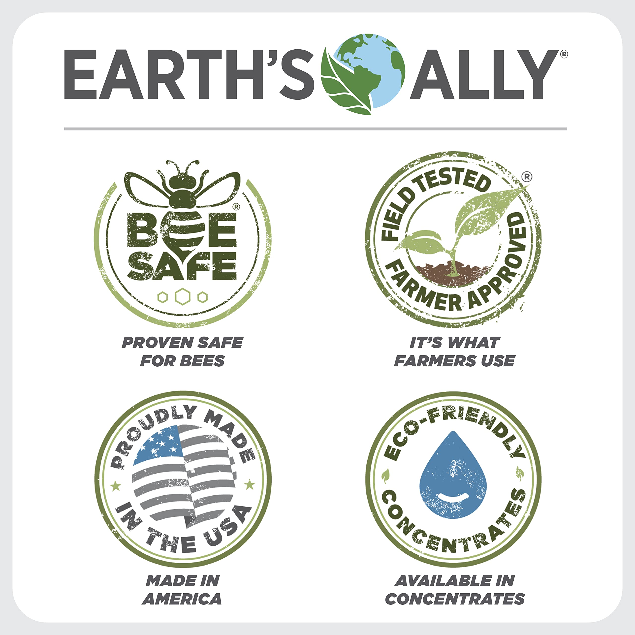 Earth's Ally Insect Control for Plants | Safe Outdoor & Indoor Plant Insecticide, Spider Mite, Aphid & Mealybug Killer - Effective Spray for Organic Garden & Household Plants, Ready-to-Use, 24oz