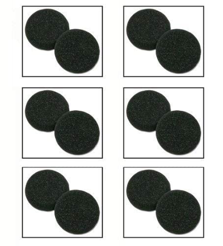 Plantronics (15729-05) 6-Pairs Replacement Foam Earpieces for Earset/Headset: H51, H51N, H61, H61N, H91, H91N, H101, H101N, SP04, SP05, PLX400, PLX500