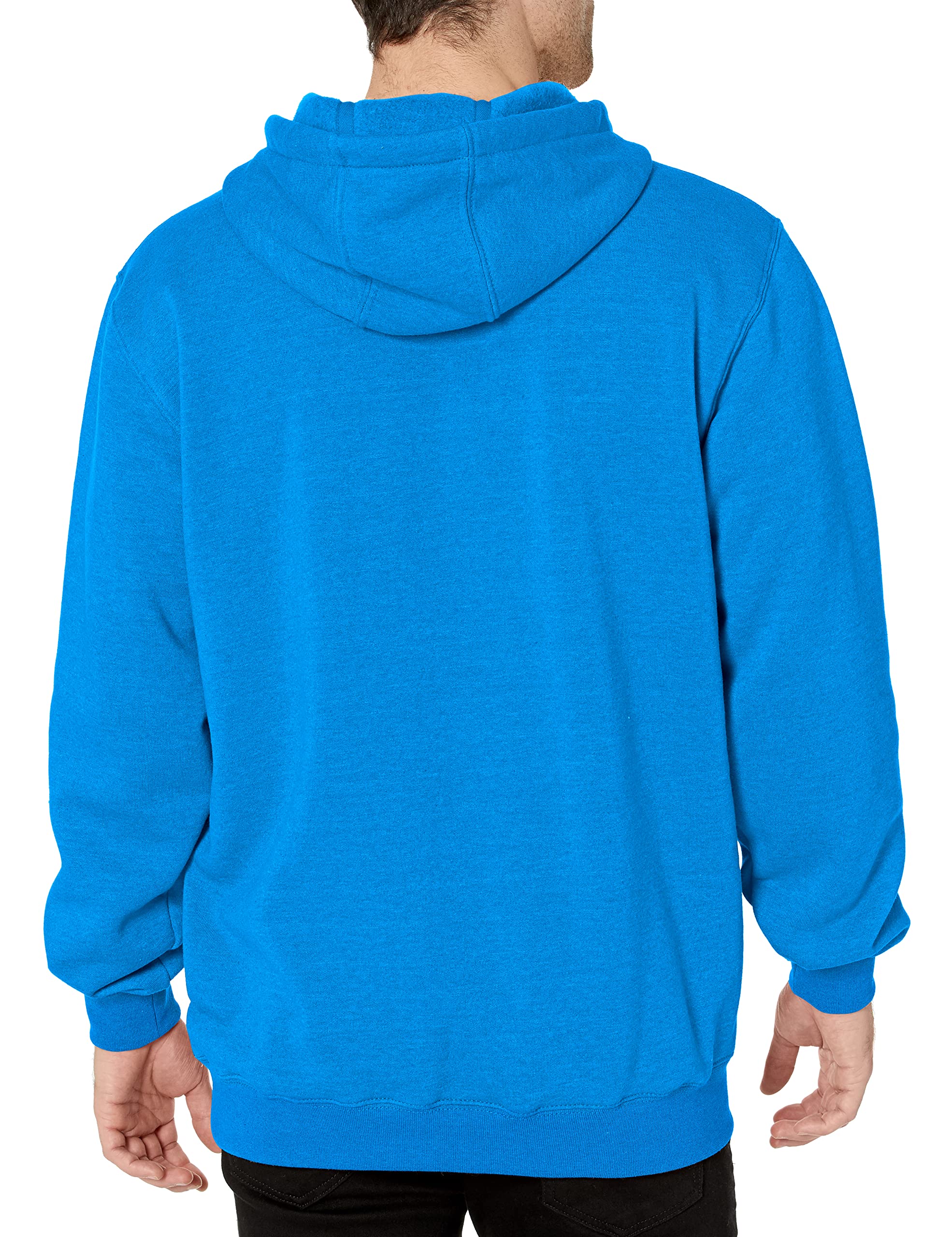 Carhartt Men's Loose Fit Midweight Logo Sleeve Graphic Sweatshirt, Marine Blue Heather, XX-Large Tall