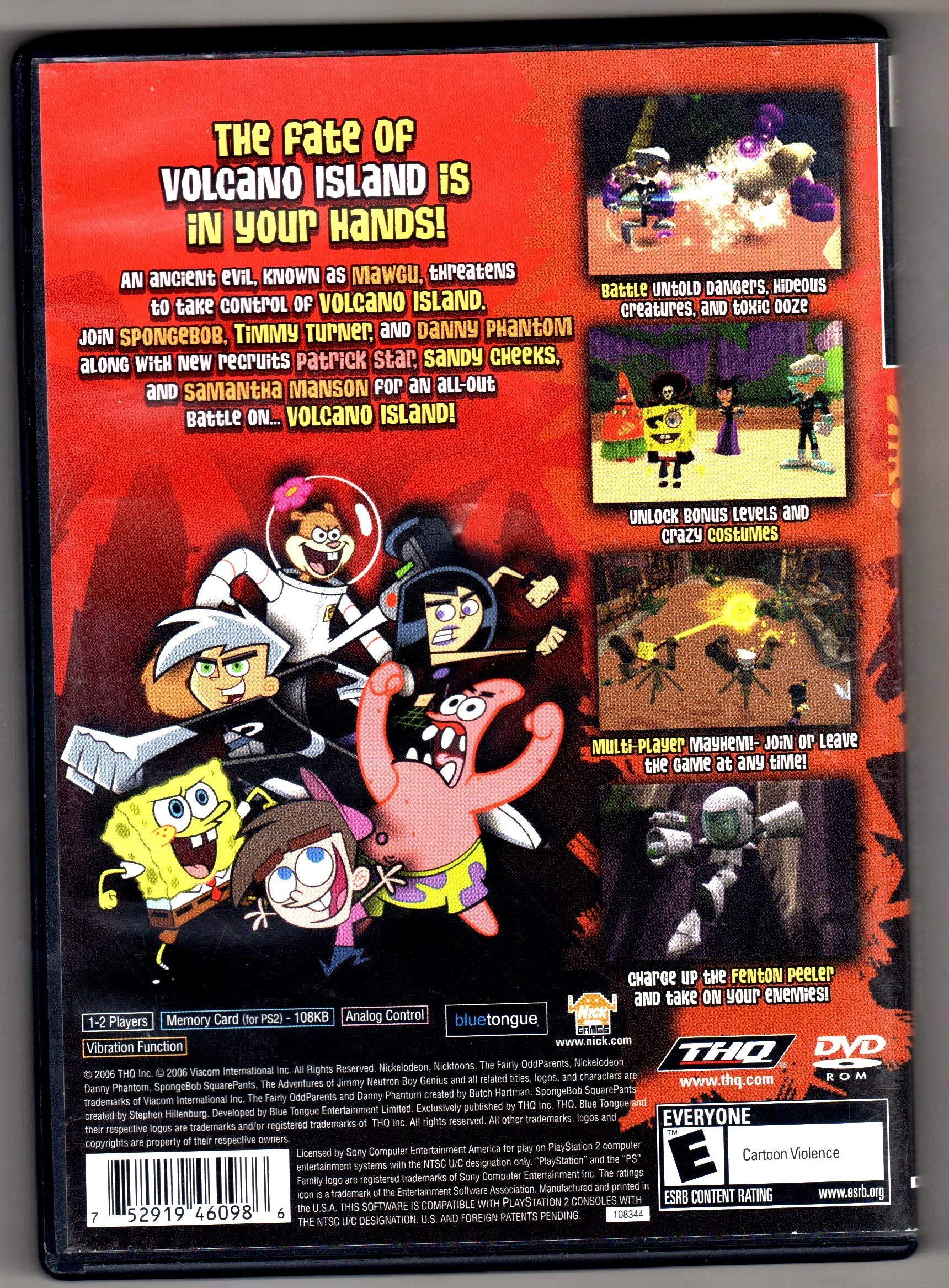 Nicktoons Battle for Volcano Island - PlayStation 2 (Renewed) [video game]