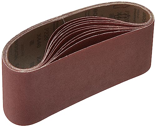 Bosch Professional 10 pcs. Sanding Belt Set X440 Best for Wood and Paint (75 x 533 mm, Grit 220, Accessories for Belt Sanders)