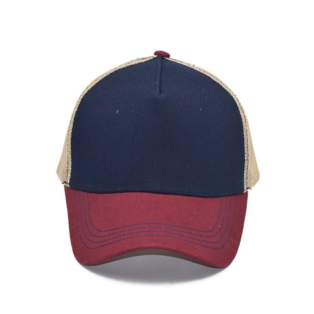 Casual Cap Baseball Adult Outdoors Sunshade Hop Cap Net Hip Baseball Caps Frame Hat Red