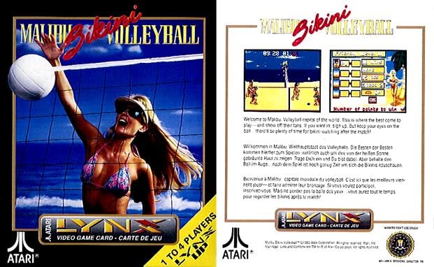 Malibu Bikini Volleyball Game for Atari Lynx
