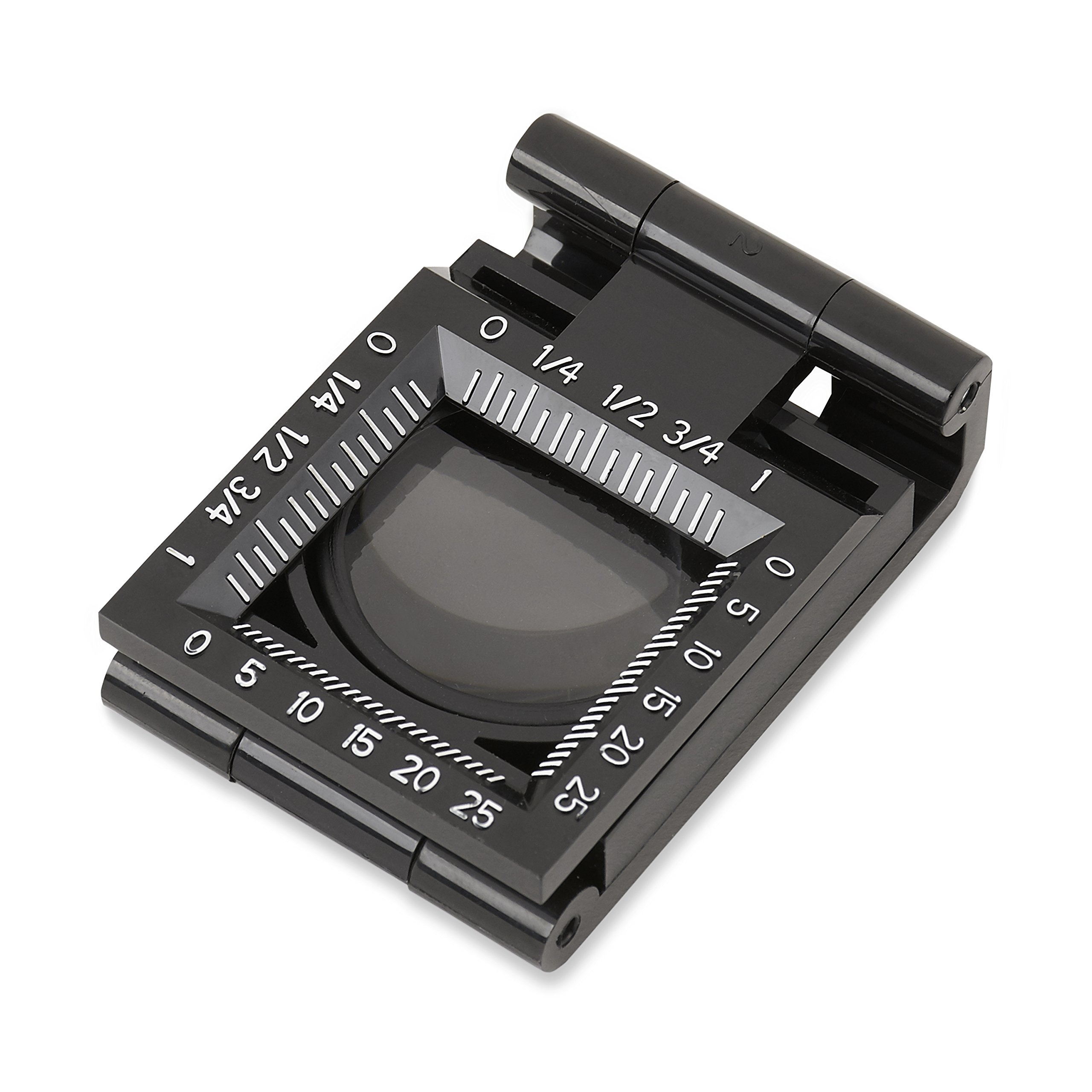 Carson LinenTest 5x30mm Folding Loupe Magnifier , Black