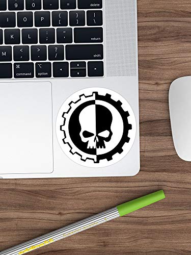Jess-Sha Store 3 PCs Stickers Warhammer 40k Adeptus Mechanicus, Warhammer Sticker for Laptop, Phone, Cars, Vinyl Funny Stickers Decal for Laptops, Guitar, Fridge