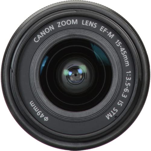 Canon EOS M6 Mark II Mirrorless Camera with EF-M 15-45mm f/3.5-6.3 is STM Lens + Case + 64GB Memory(26pc)