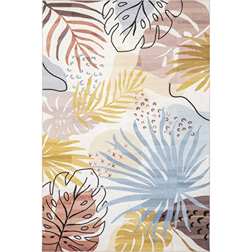 nuLOOM Ally Nautical Machine Washable Indoor/Outdoor Area Rug, 8' x 10', Multicolor