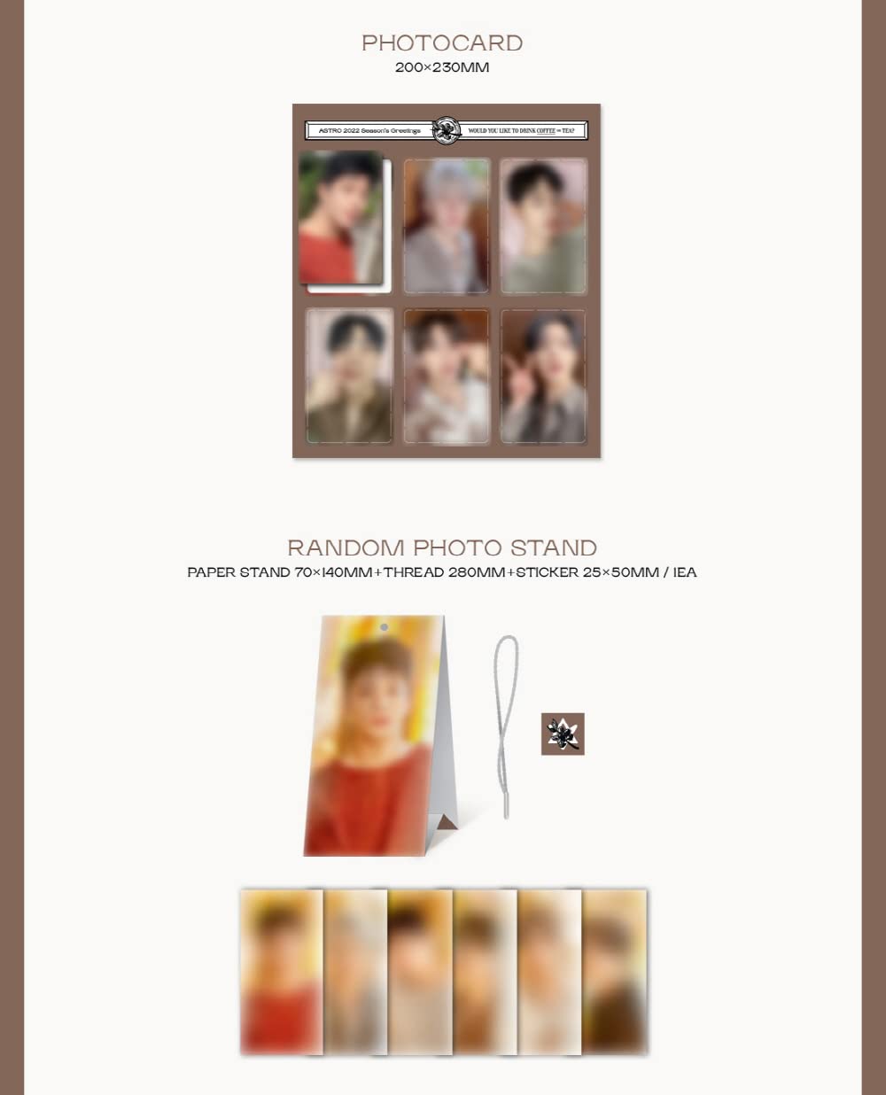 FANTAGIO ASTRO - 2022 SEASON'S GREETINGS+Extra Photocards Set (COFFEE ver.)