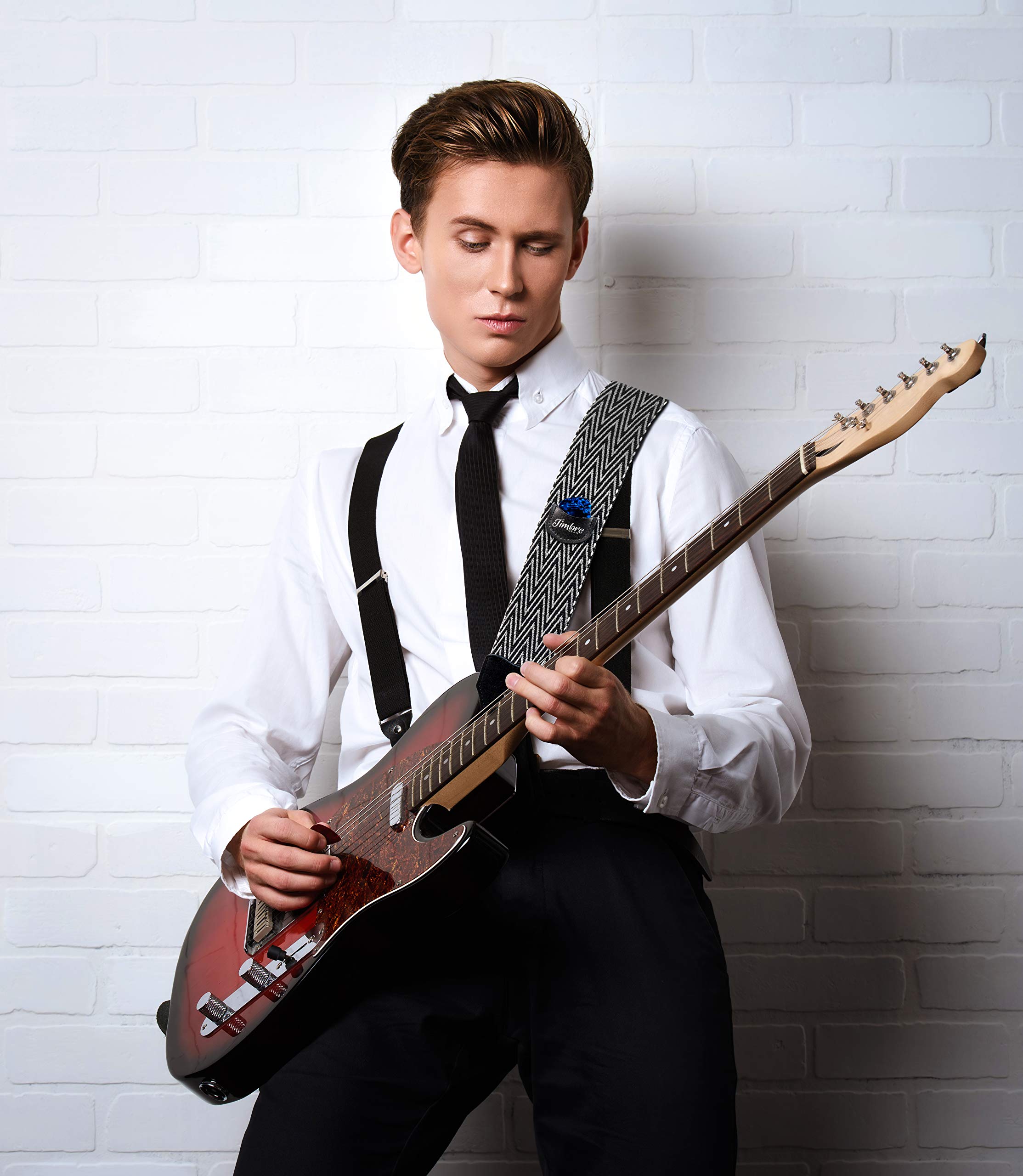 TimbreGear guitar strap (Black/Red)