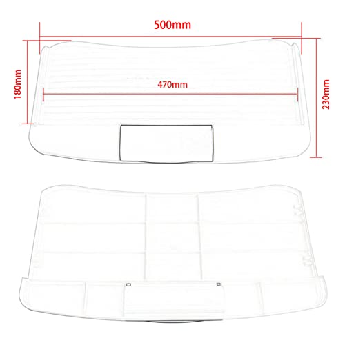 FANOYA Keyboard Stand for Desktop, Slide-Out Under-Counter Computer Keyboard Tray, Adjustable Height Ergonomics Desk Extender Tray
