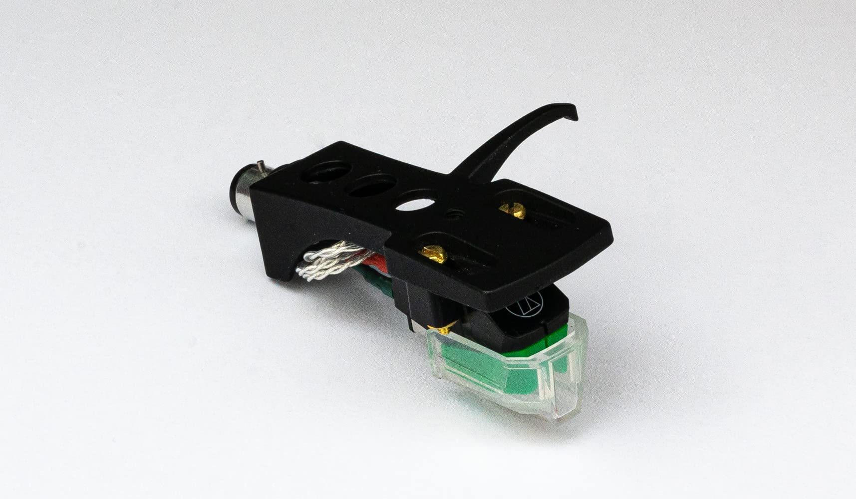 Black Headshell with AT VM95e Elliptical Stylus, Cartridge, Silver Litz Connections and V2 Pro Lube for Technics SL1200, SL1210, SL1600, SL1610, SL1700, SL1800, SL1810, SL3200, SL3300, SL3350