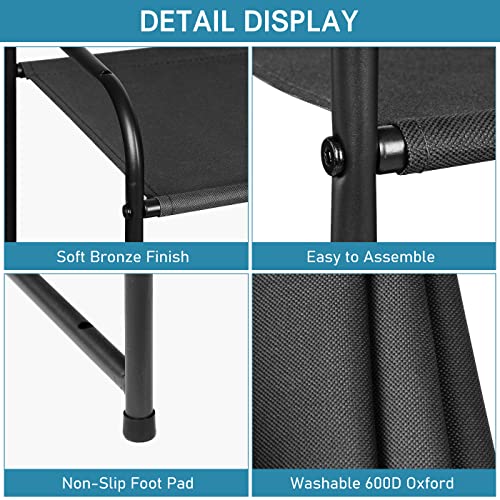 KIMBORA 4 Tier Long Shoe Rack for Closet Floor,Wide Shoe Shelf Storage Organizer Stackable Shoe Organizer for Closet, Bedroom 30-Pairs (Black)