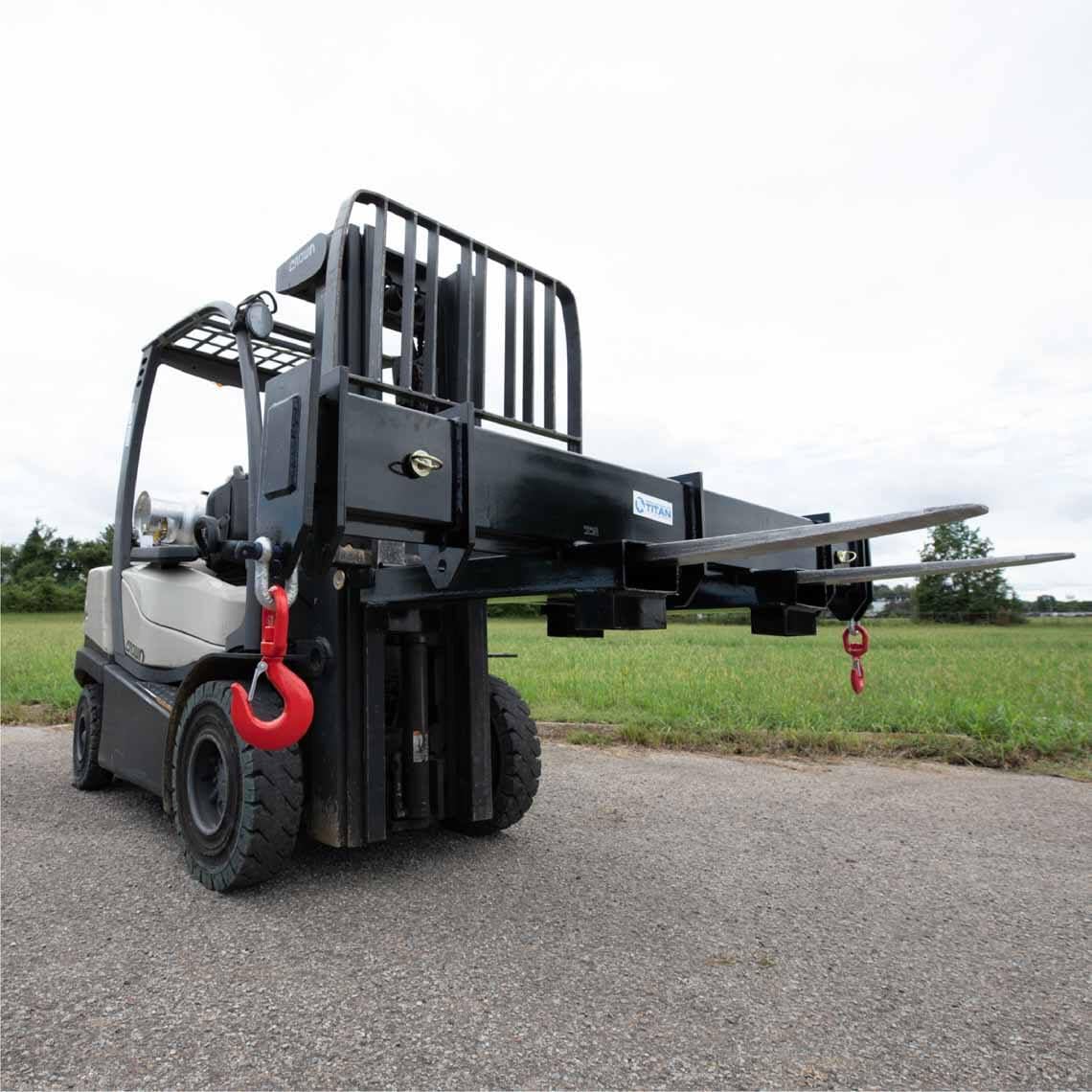 Titan Attachments Forklift Spreader Beam 90" - 144" Adjustable Telehandler
