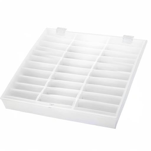 Fake Nail Organizer,Nail Storage Box, Display Box Nail Art Decoration Container Empty Nail Tips Storage Box Fake Nail Display Case(White)
