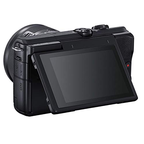 Canon EOS M200 Mirrorless Camera with EF-M 15-45mm f/3.5-6.3 is STM Lens + 64GB Memory Card + LED Video Light + Cleaning Kit & More