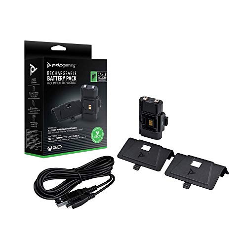 PDP Gaming METAVOLT Rechargeable Battery Pack for Xbox Controllers - Microsoft Licensed Cross-Compatible Xbox Series X|S, Xbox One Accessory, Secure Magnetic Port, LED, 20 Hours of Play Per Charge