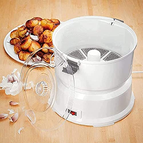 BATIVE Electric Potato Peeling Machine, Load-Bearing 1KG Multifunctional Potato Peeling Machine, Quickly Peel Large Quantities of Potatoes(Jitter is Normal During Use)