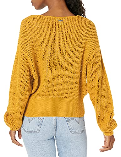 Billabong Women's Feel The Breeze Sweater, Sunflower, Medium