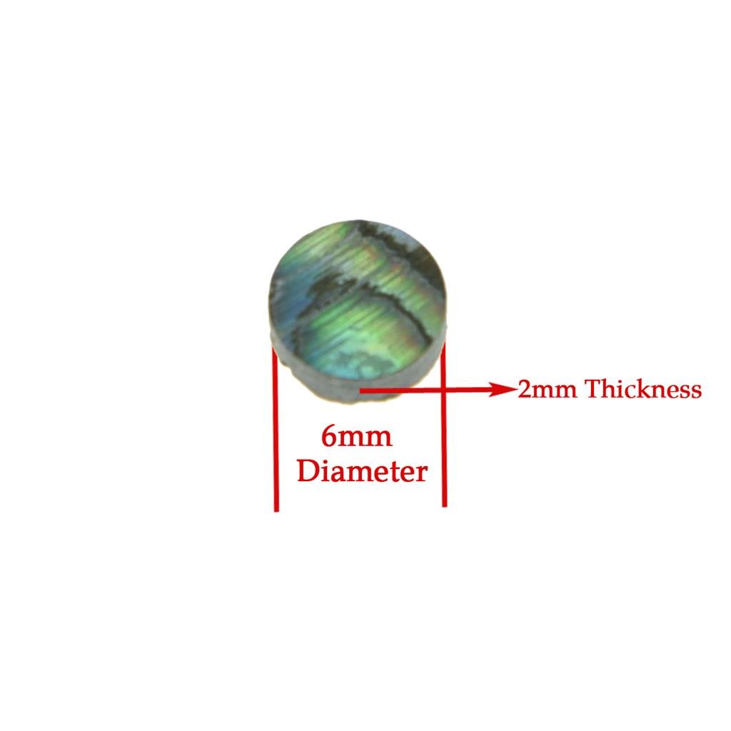 KAISH 20pcs 6x2mm Natural Paua Abalone Shell Guitar Inlay Fingerboard Dots