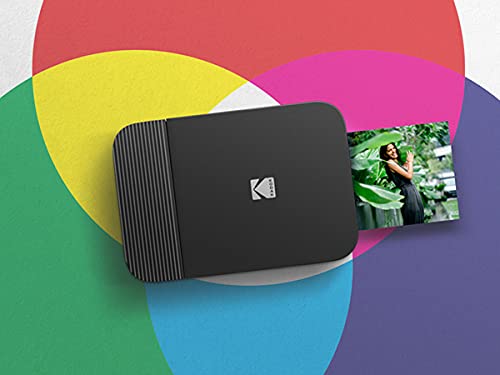 KODAK Smile Instant Digital Bluetooth Printer for iPhone & Android – Edit, Print & Share 2x3 Zink Photos w/ Smile App (Red)