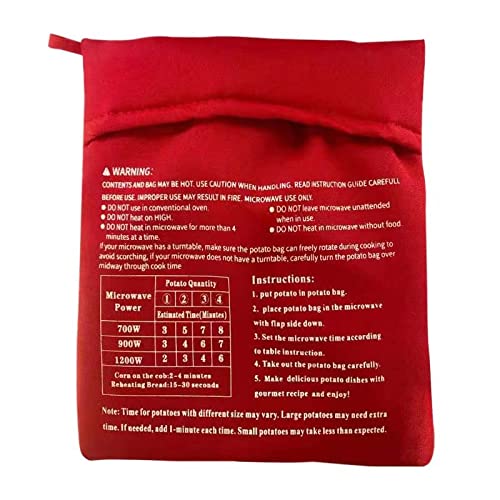 FOSUTOU easy microwave potato bag, making express, delicious, potatoes in just 4 min with gourmet recipe.