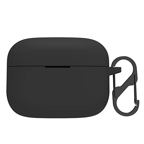 METEQI Shockproof Protective Silicone Case Cover Compatible with Sony LinkBuds S (Black)