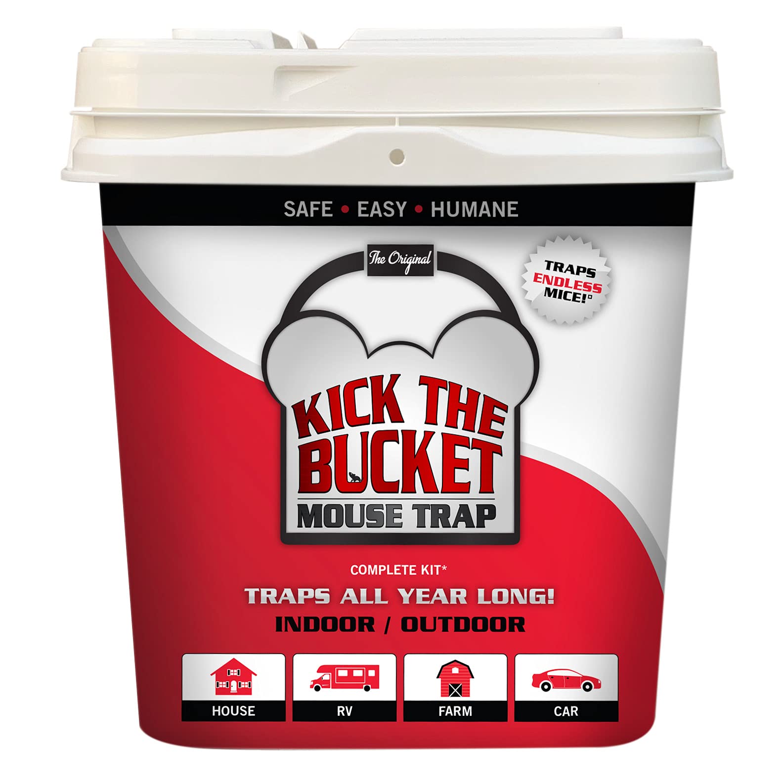 Kick The Bucket Mouse Trap Odour Filter Replacment Pouches 4 Pack