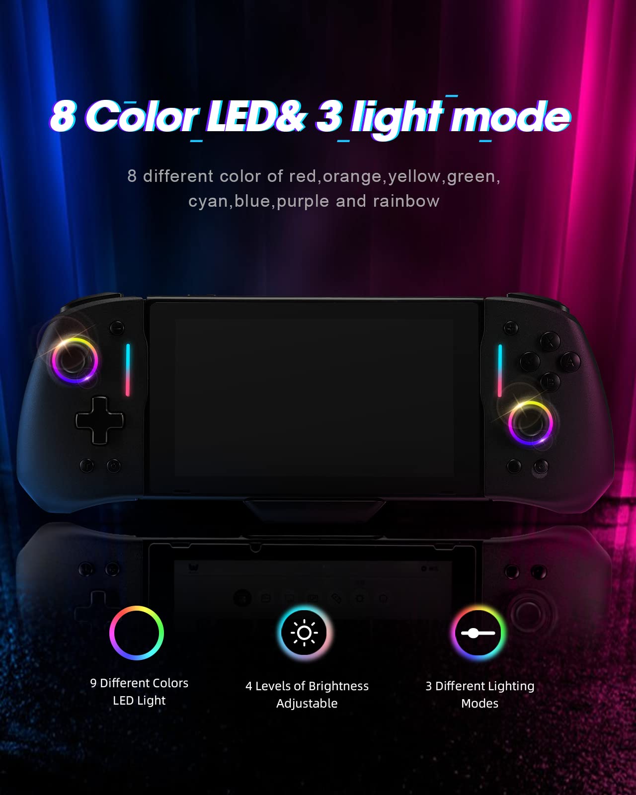 binbok Switch Controller Compatible with Switch/OLED, Joypad Controller Replacement