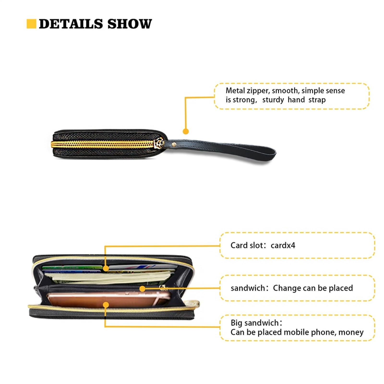 SCRAWLGOD Butterfly Women Wallets RFID Blocking Leather Wristlet Zipper Around Organizer Large Travel Card Holder Purse