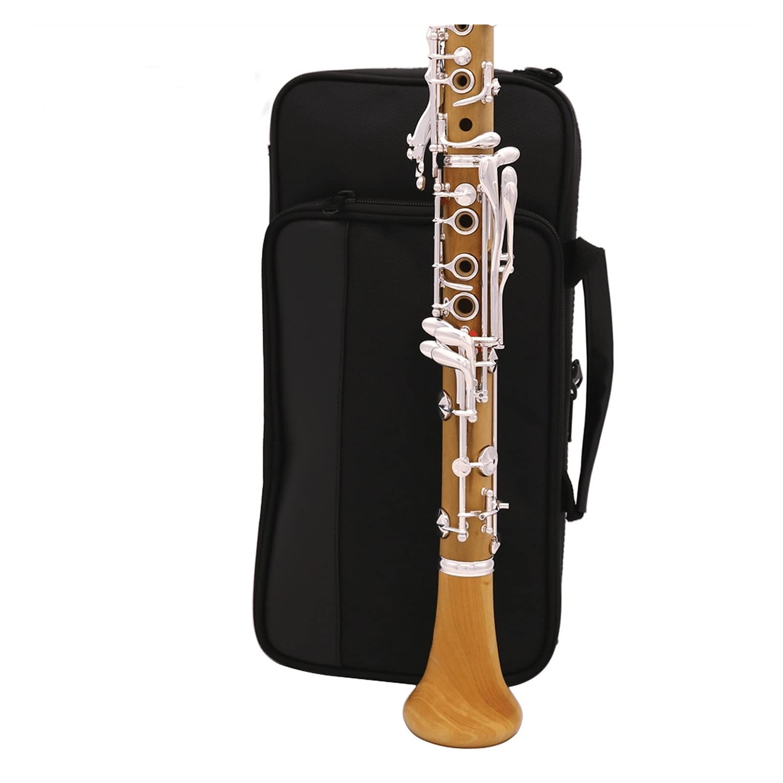 Clarinet Boxwood Bb Professional Clarinet with Mouthpiece Silver Plated 19 Keys