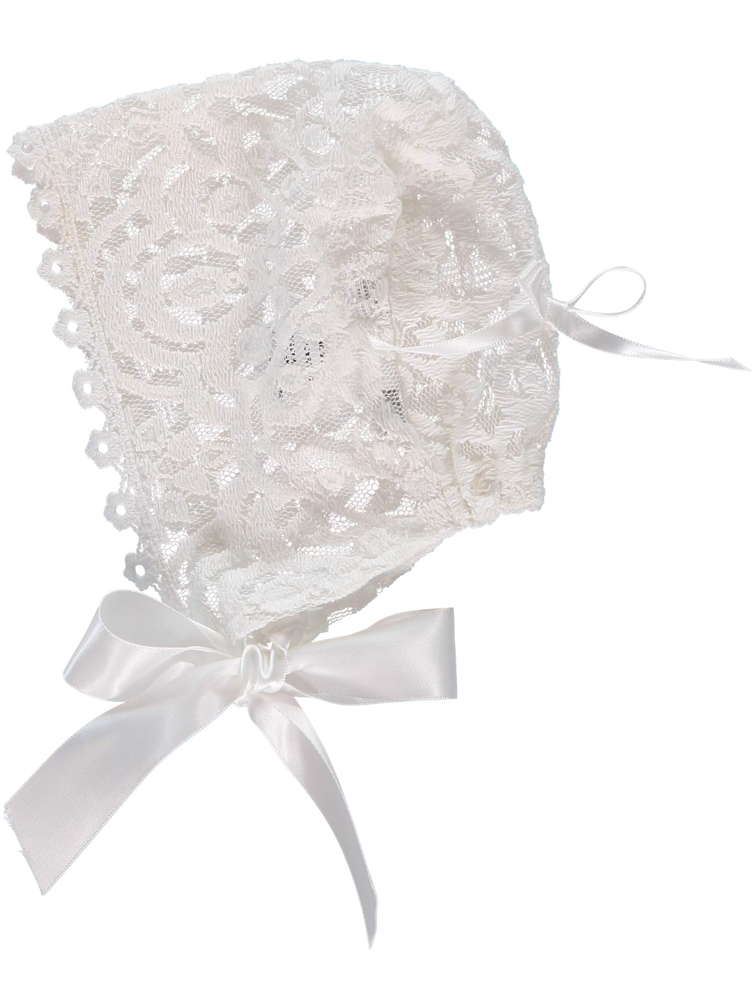 Carriage Boutique Baby Girl Christening and Baptism Lace Ivory Dress (12mo)