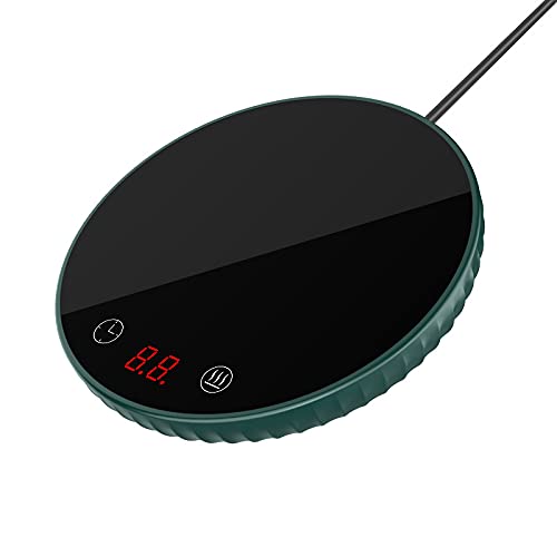 Coffee Mug Warmer, Coffee Warmer with 2 Temp Settings, Candle Warmer w/Auto Shut Off &1-12H Timer, Coffee Warmer for Desk Home Office, Coffee Cup Warmer for Coffee, Beverage, Milk, Tea, Hot Chocolate