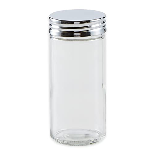 Shoes for Crews RSVP International Kitchen Storage Collection Glass Spice Jars, Round, 3-Ounce