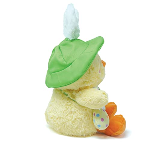 Cuddle Barn - Sunny Wiggles | Animated Easter Chick Stuffed Animal Plush Toy, Spring Easter Basket Stuffer Decoration, Wiggles Ears and Bops to Little Bunny Foo Foo, 12 Inches