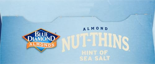 Blue Diamond Almonds Nut-Thins Gluten Free Cracker Crisps, Hint Of Sea Salt, Family Size, Sea Salt, 7.7 oz