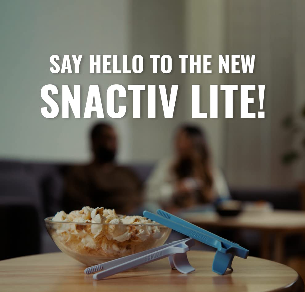 NEW - SNACTIV LITE - 4PC Bundle - All New Colors! - The Official Snacking Tool of The Future, As Seen On Shark Tank! Finger Chopsticks | Snack Chopsticks | Chopsticks For Gamers
